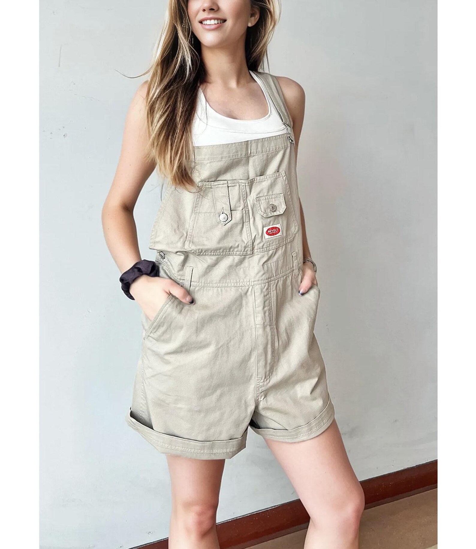 PLUS SIZE Revolt 90s Overalls Dungaree Shortalls, Durable Multi-pocket ...