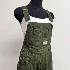 Womens Retro-inspired Twill Cotton Dungaree Utility Artist Gardener ...