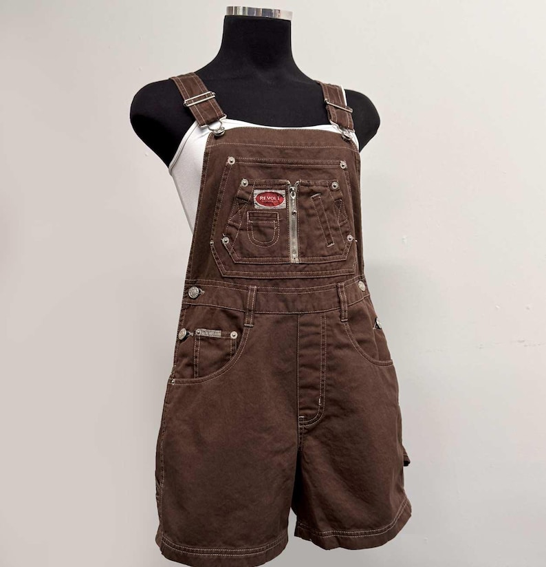 Vintage Revolt 90s Overalls Dungaree Shortall, Durable Multi-pocket ...
