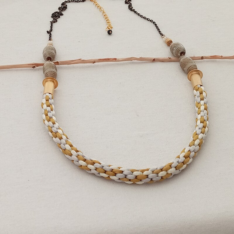 Braided Necklace - Etsy