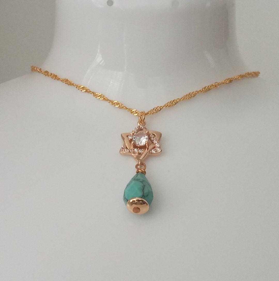 Jewish Star Pendant. David Star Amulet Pendant. Protection Jewelry ...