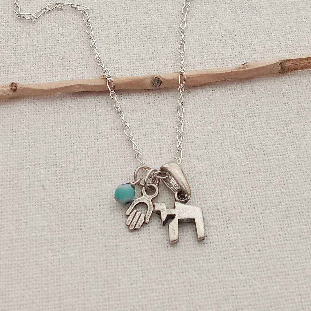Chai Symbol Necklace. Jewish Symbol. Israel Jewelry. Chai Hebrew Letter ...