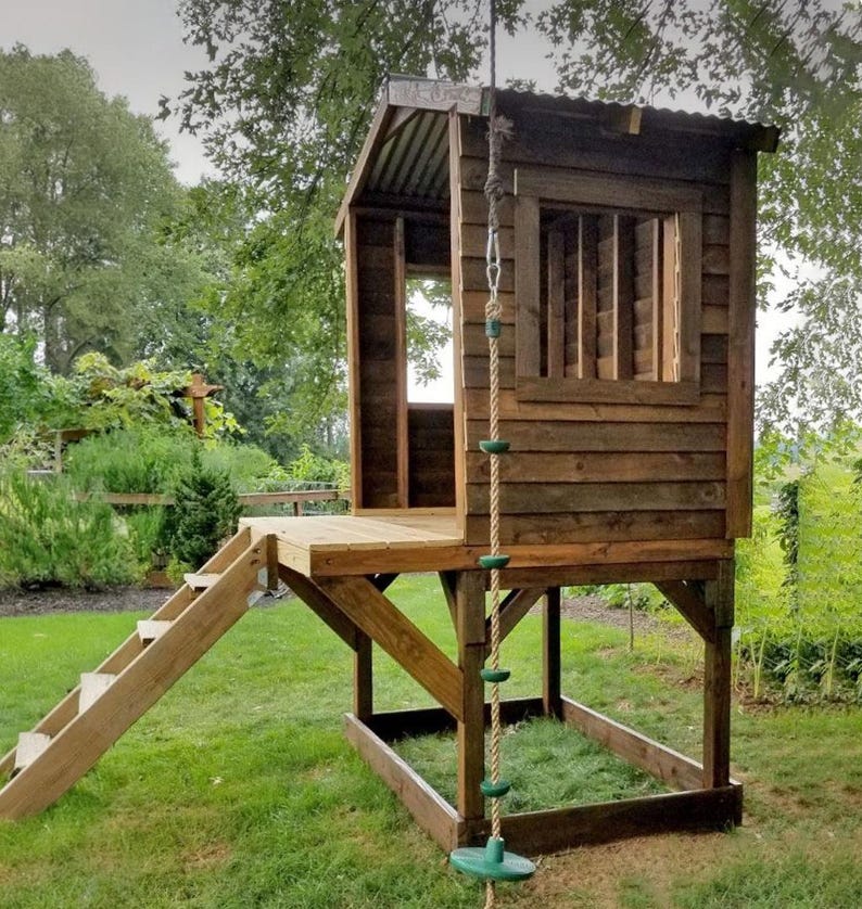 DIY Wooden Playhouse for Backyard, Treehouse - Etsy