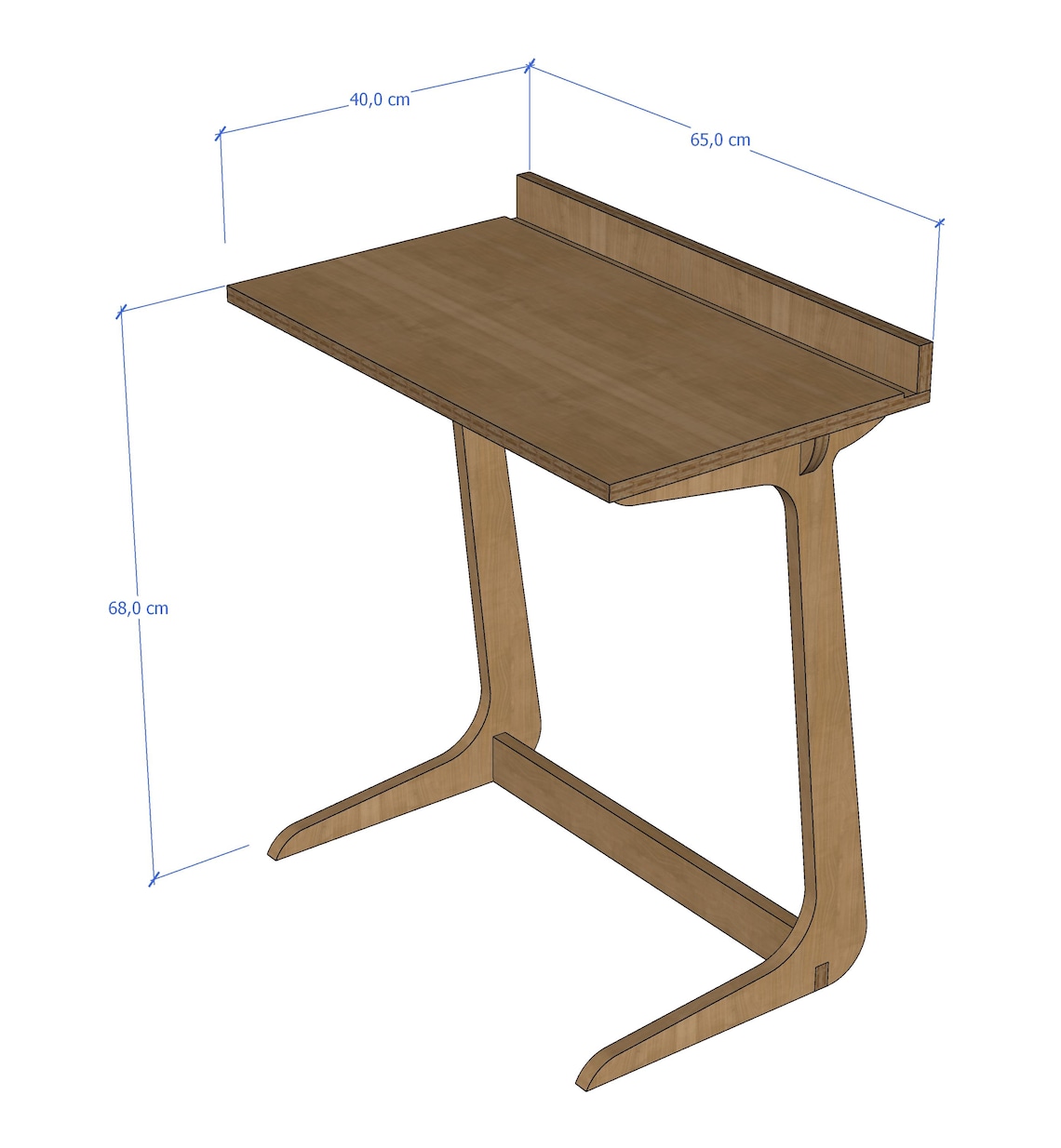 Wooden Laptop Desk CNC DXF File: Portable Laptop Stand (digital ...