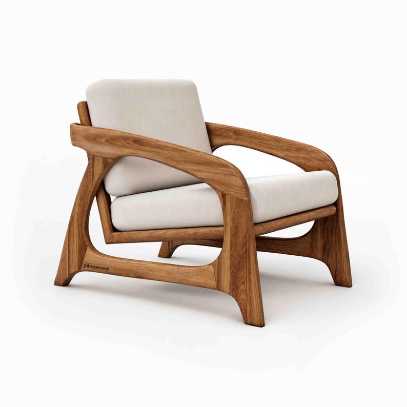 Buy Modern Wooden Lounge Chair Plans, for Cnc DXF PDF SKP Files ...