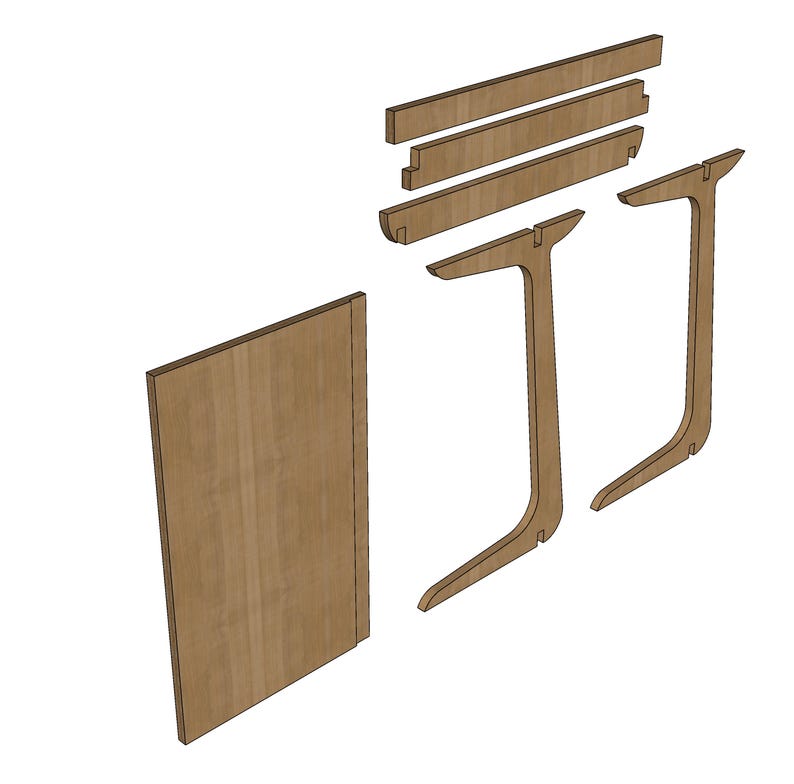 Wooden Coffee Table Digital Download, Wood Laptop Desk Dxf,portable ...