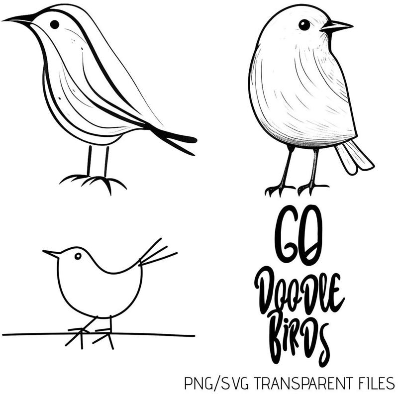 Doodle Bird - Etsy