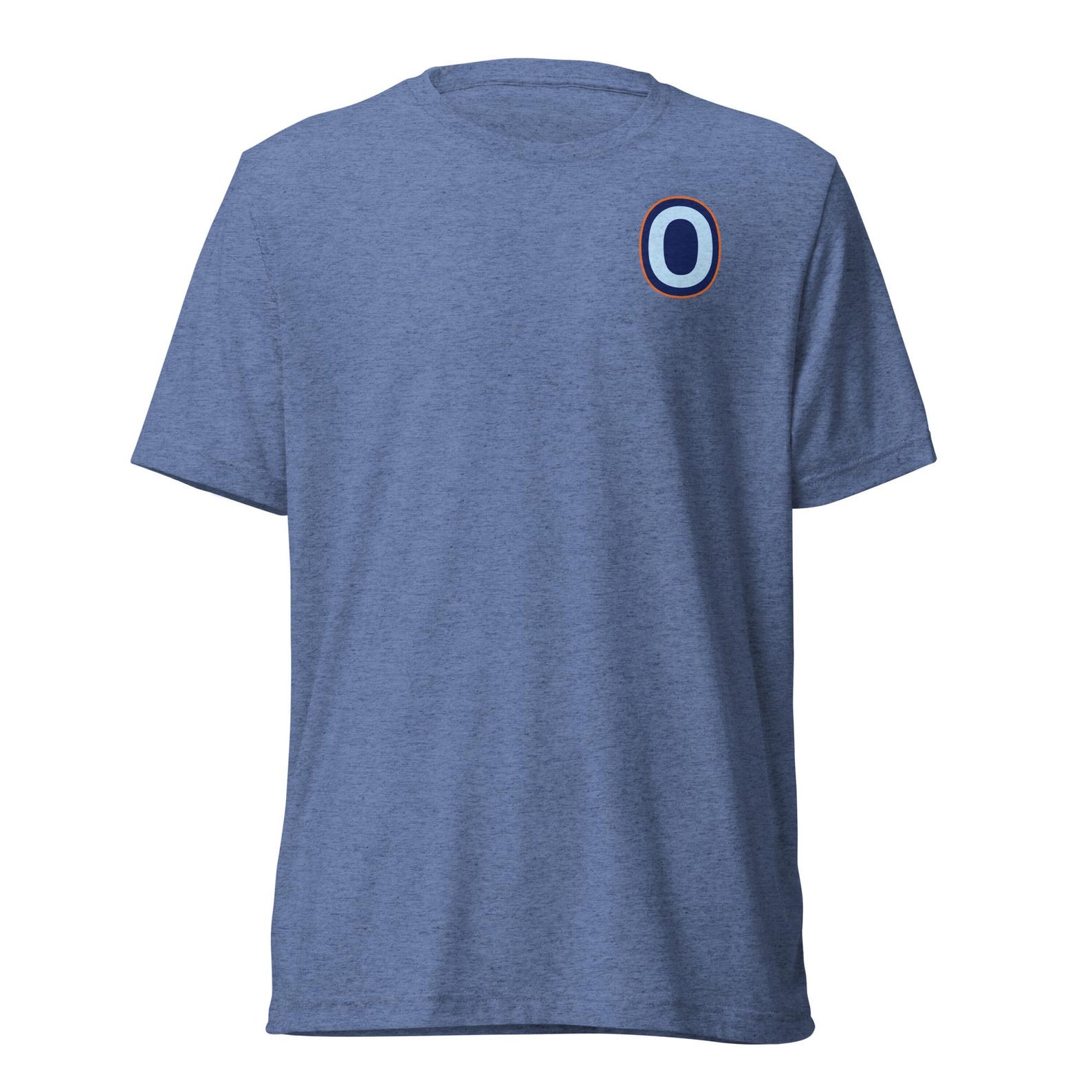 The Outfield O Letter Logo T-shirt, Triblend Iconic Soft Blue Tee - Etsy