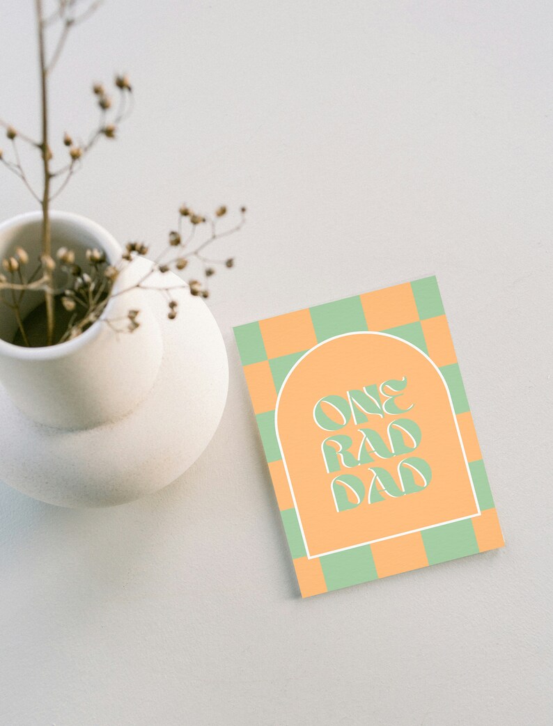 PRINTABLE Father’s Day Card “one Rad Dad” Digital Download - Etsy