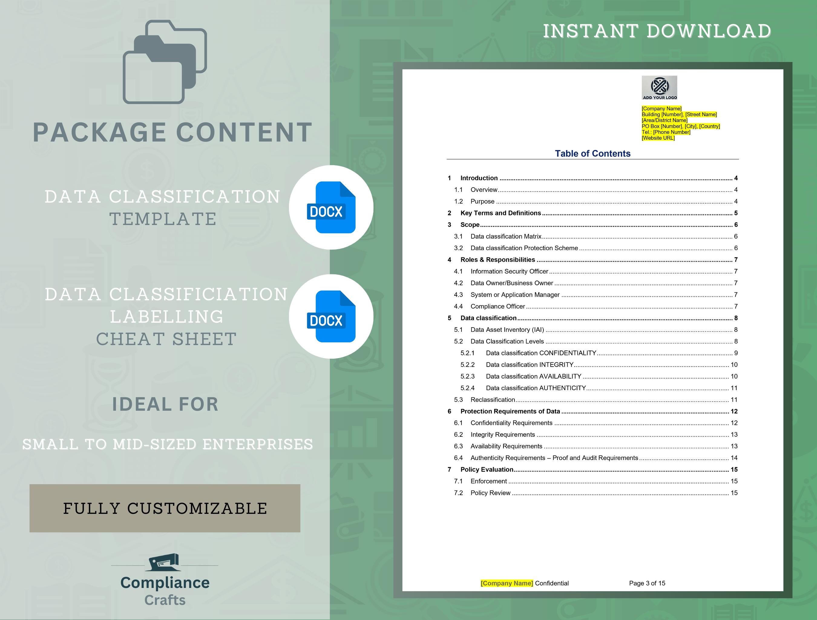 Data Classification Policy Template | ISO 27001 Compliance ...