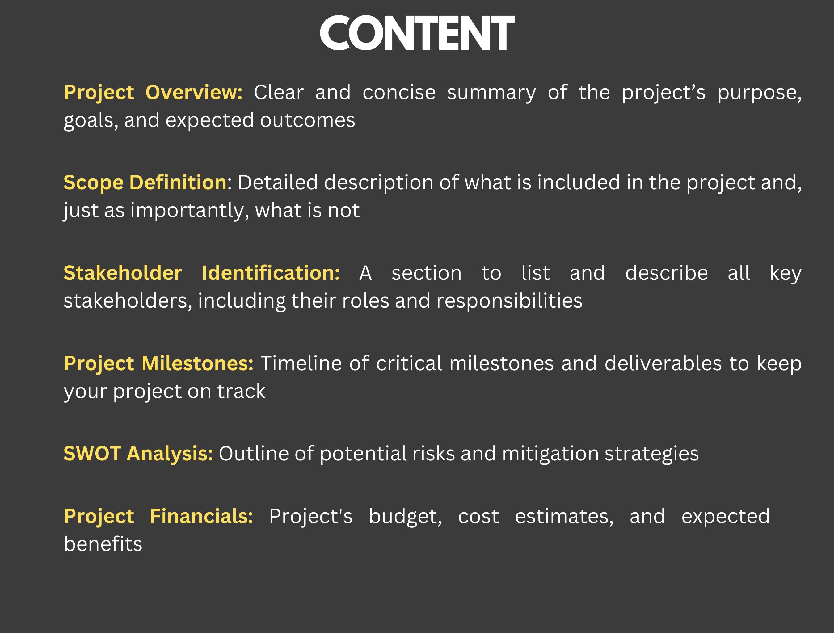 Project Charter Template | Comprehensive Project Planning | Objectives ...