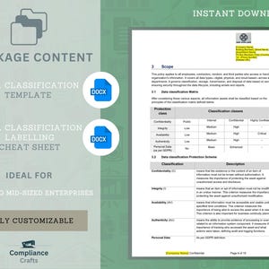 Data Classification Policy Template | ISO 27001 Compliance ...