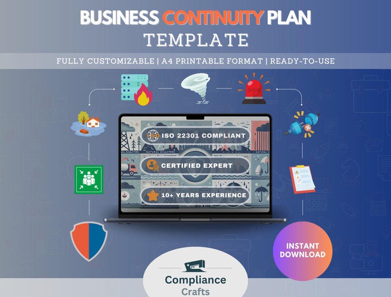 Business Continuity Plan Template | ISO 22301 Compliant | Emergency ...