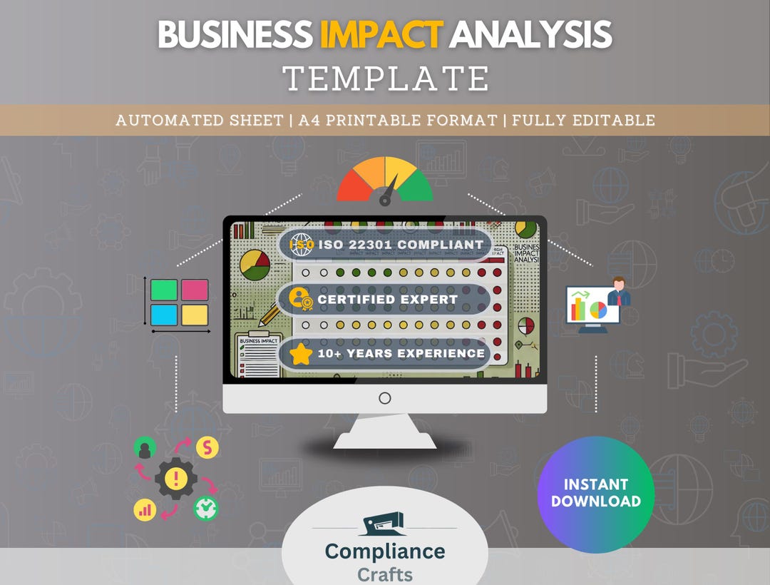 Business Impact Analysis Template | ISO 22301 Compliant | RTO and RPO ...