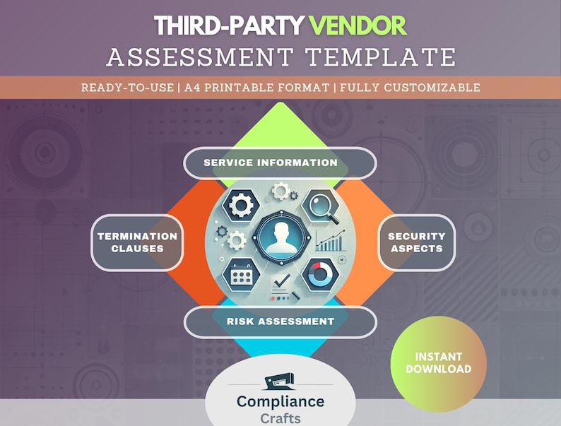 Third-party Vendor Assessment Template | Risk Assessment Included | 3rd ...