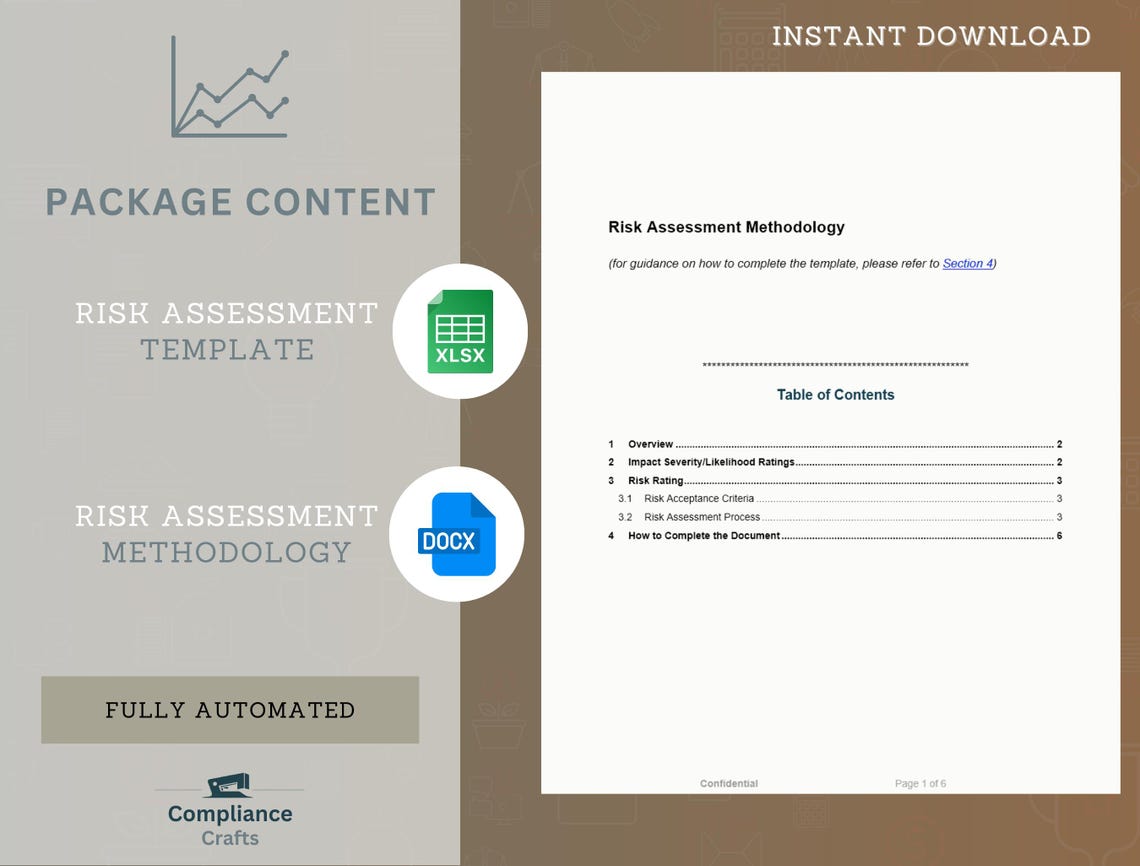 Risk Analysis Template | ISO 31000 Compliant | Risk Evaluation, Threat ...