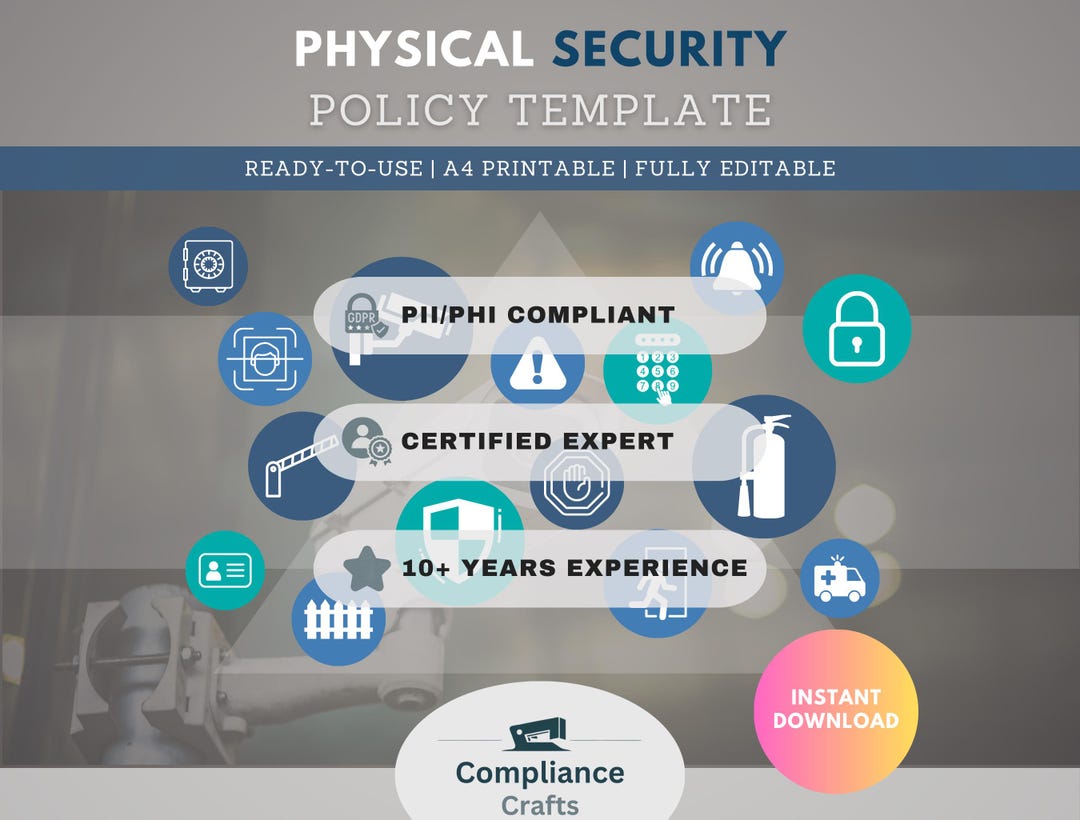 Physical Security Policy Template | Workplace Access Control & Asset ...