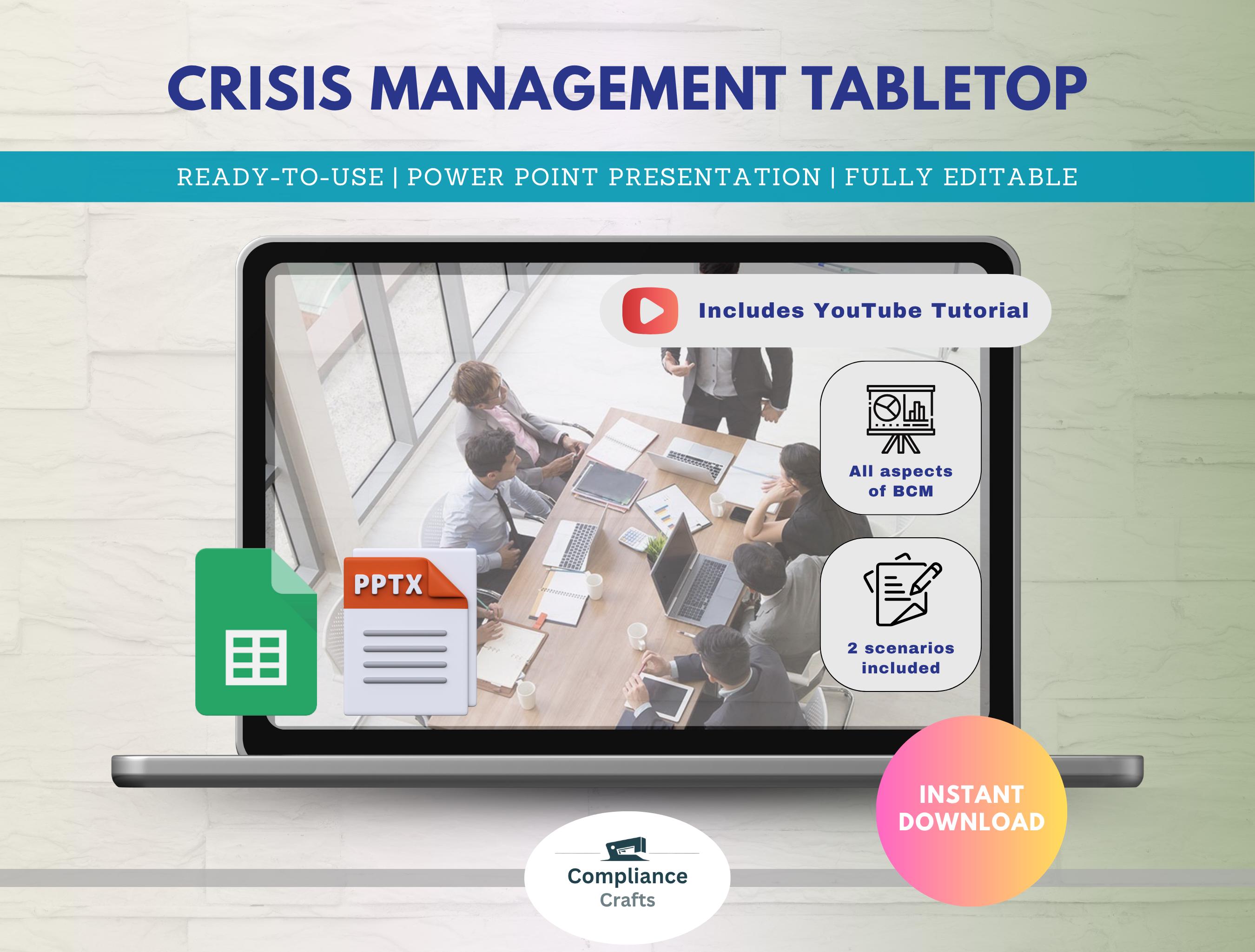 Crisis Management Tabletop Exercise Template | Emergency Preparedness ...