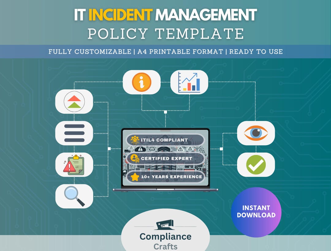 IT Incident Management Policy Template | ITIL 4 Incident Reporting ...