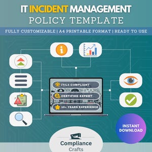 IT Incident Management Policy Template | ITIL 4 Incident Reporting ...