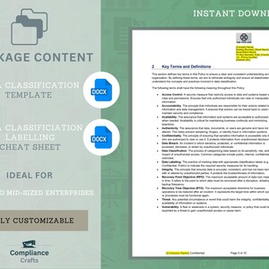 Data Classification Policy Template | ISO 27001 Compliance ...