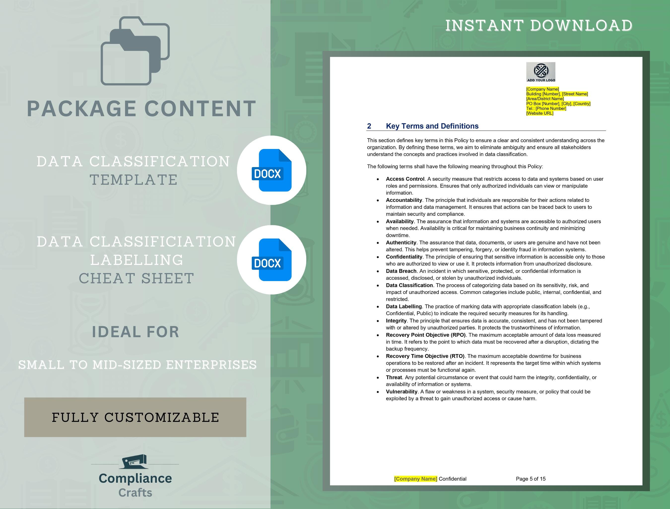 Data Classification Policy Template | ISO 27001 Compliance ...