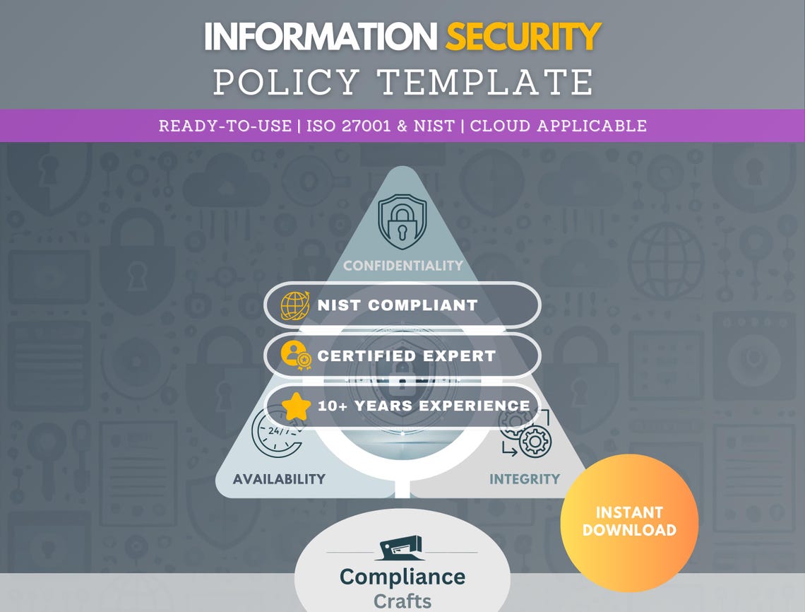 Information Security Policy Template | ISO 27001 and NIST Compliant ...