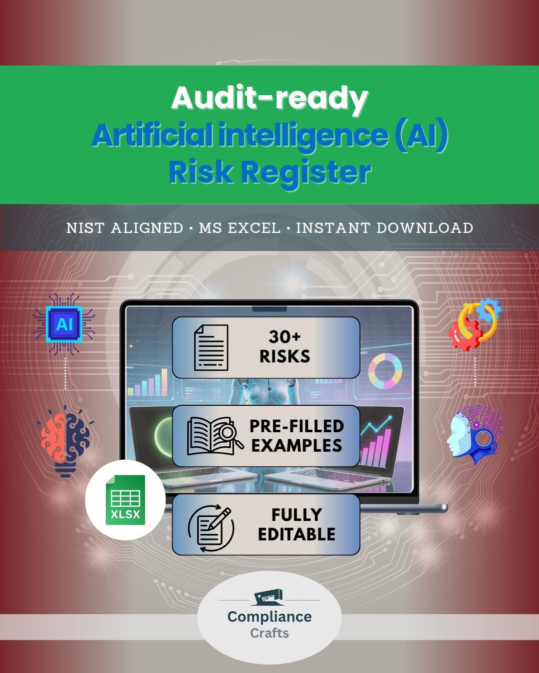 AI Risk Register Template – Bias, Privacy, Security & Compliance | MS ...