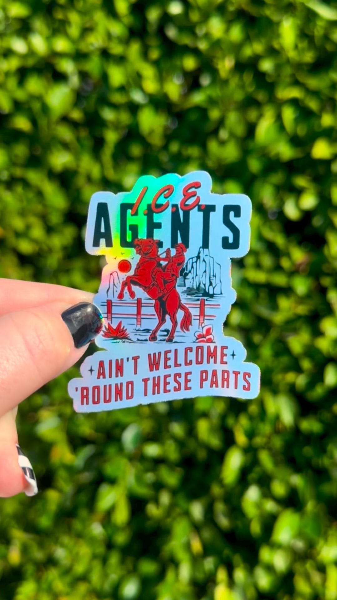 ICE Agents Ain’t Welcome Round These Parts | PROCEEDS DONATED | Cowboy ...