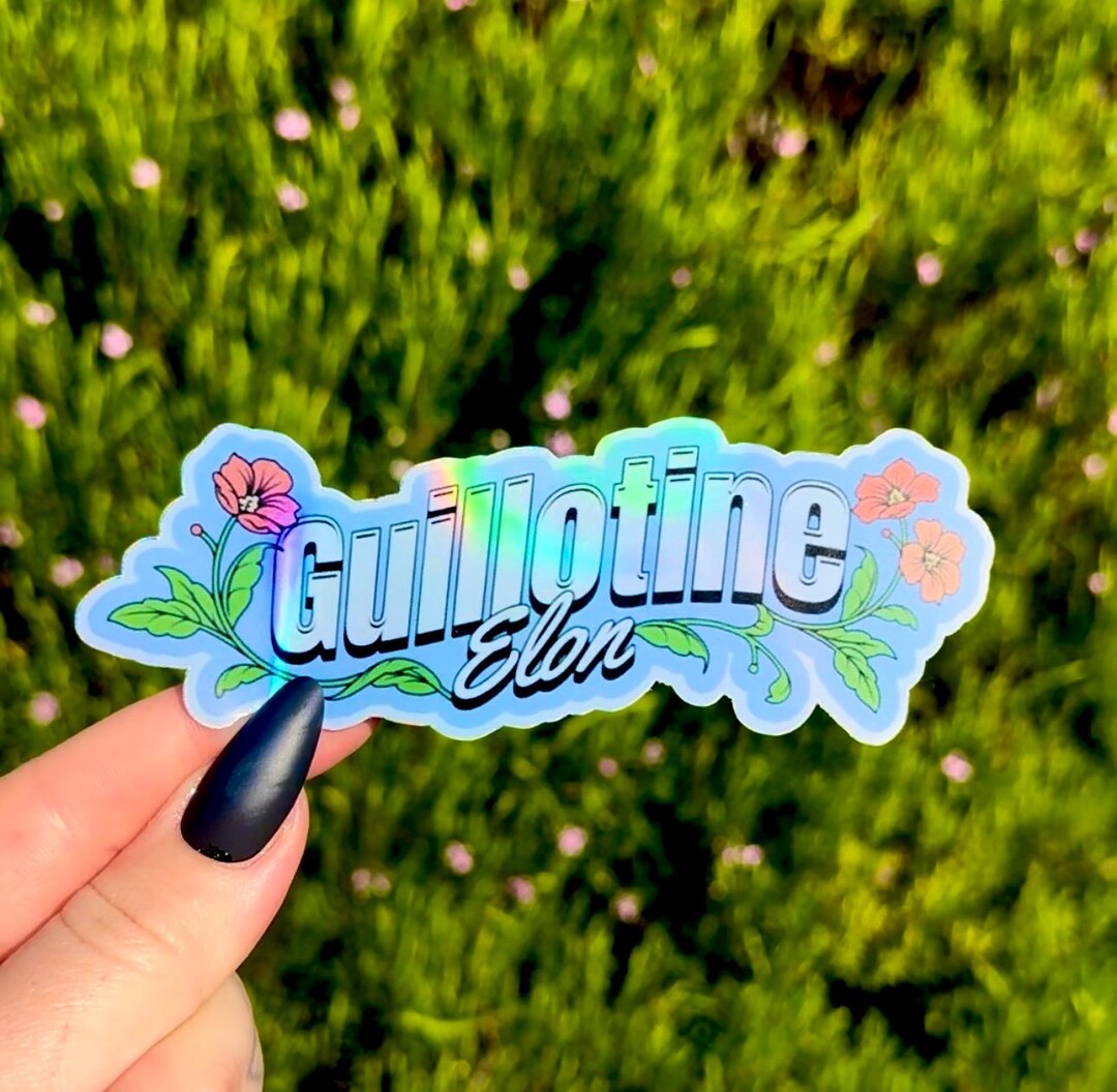 Guillotine Elon | Anti-fascist Anti-n*zi Anti-trump Anti-elon Musk Punk ...