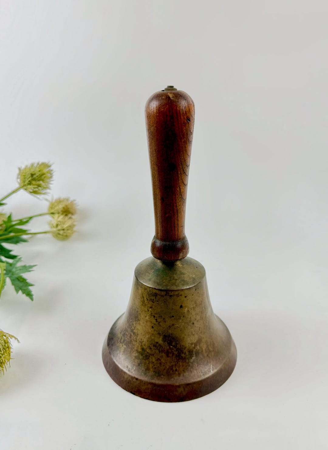 Vintage Brass Farm Bell Decorative Rustic Farmhouse Bell Unique Garden ...