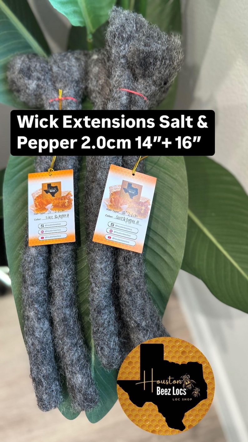 Traditional Wick Extensions Salt & Pepper 2.0cm - Etsy