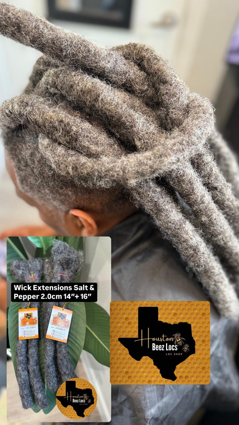 Traditional Wick Extensions Salt & Pepper 2.0cm - Etsy