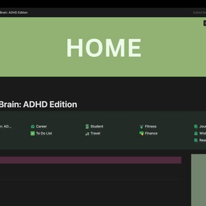 Notion Second Brain: ADHD Edition - Etsy