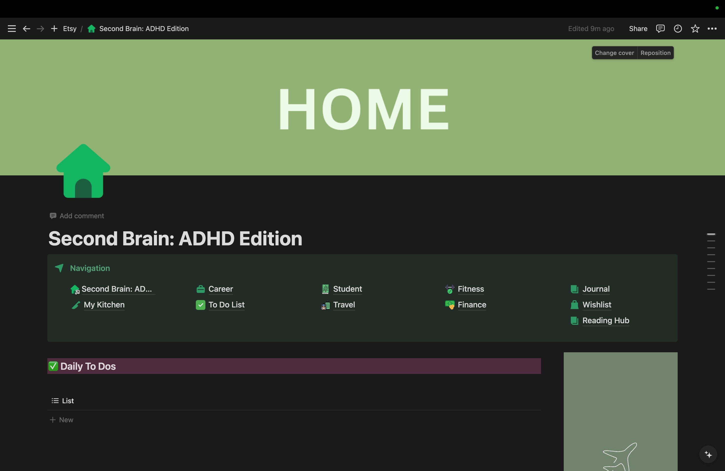 Notion Second Brain: ADHD Edition - Etsy