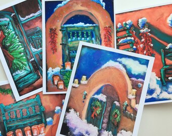 Santa Fe Christmas Cards - Etsy
