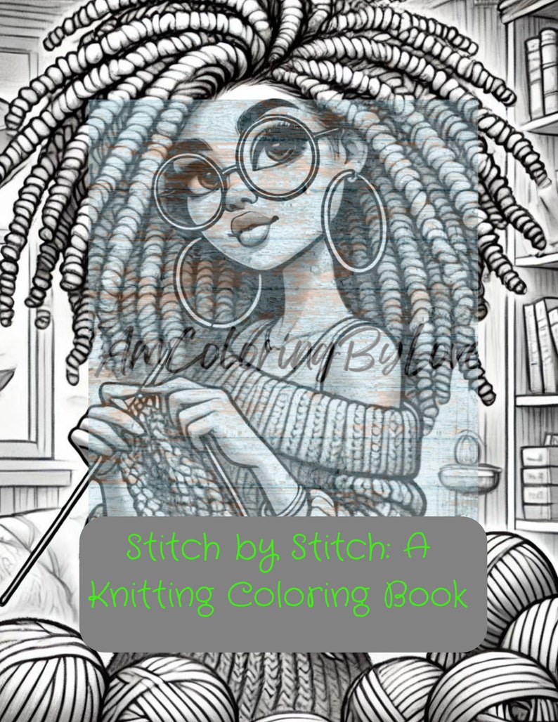 Stitch by Stitch: A Knitting Coloring Book - Etsy