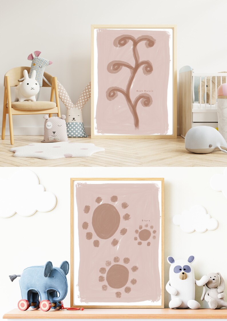 Aboriginal Symbols “dune” Prints - Part 1 “honey Ant + Bush Plant ...