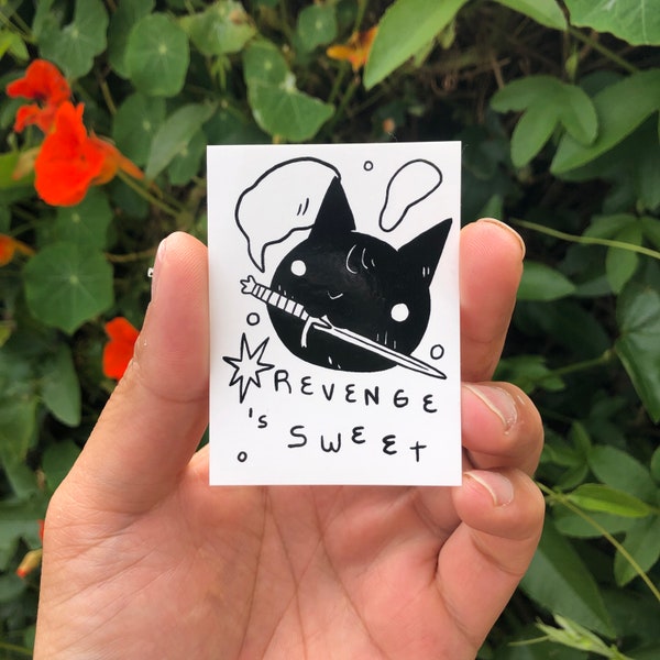 Cat With Dagger - Etsy