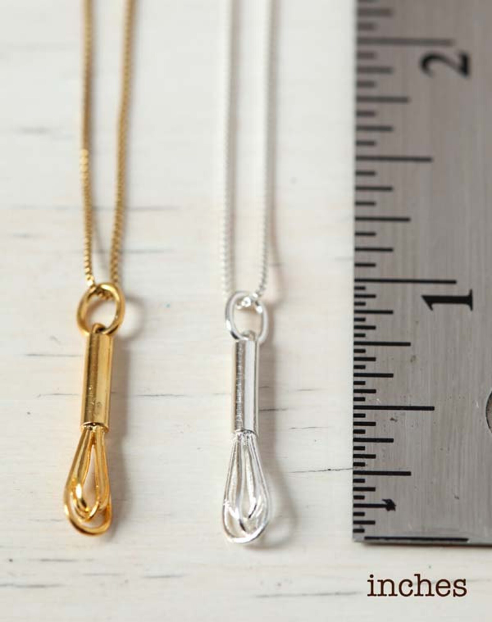 Sterling Silver Whisk Pendant Chain | Etsy
