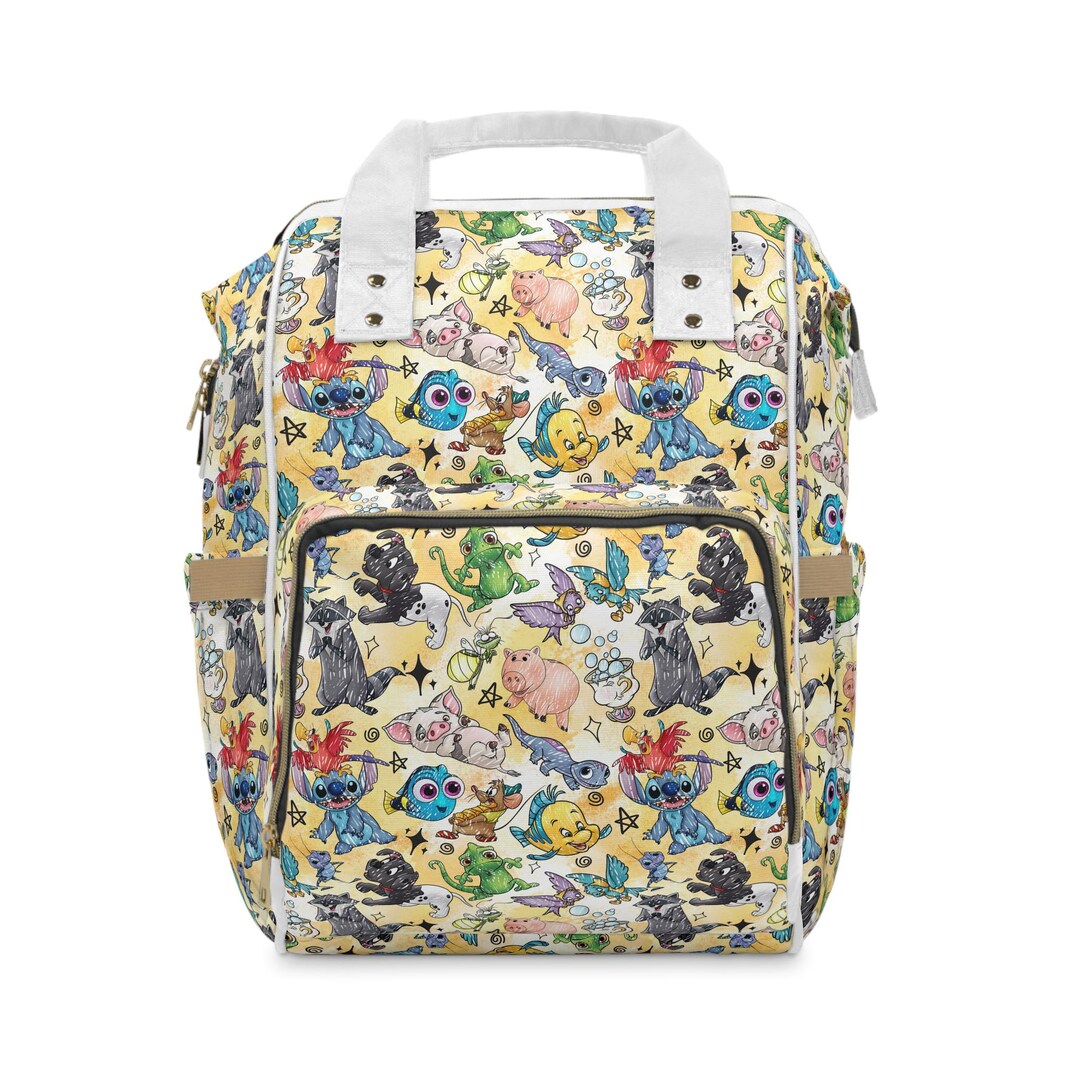 Yellow Sketch Pals Diaper Backpack - Etsy
