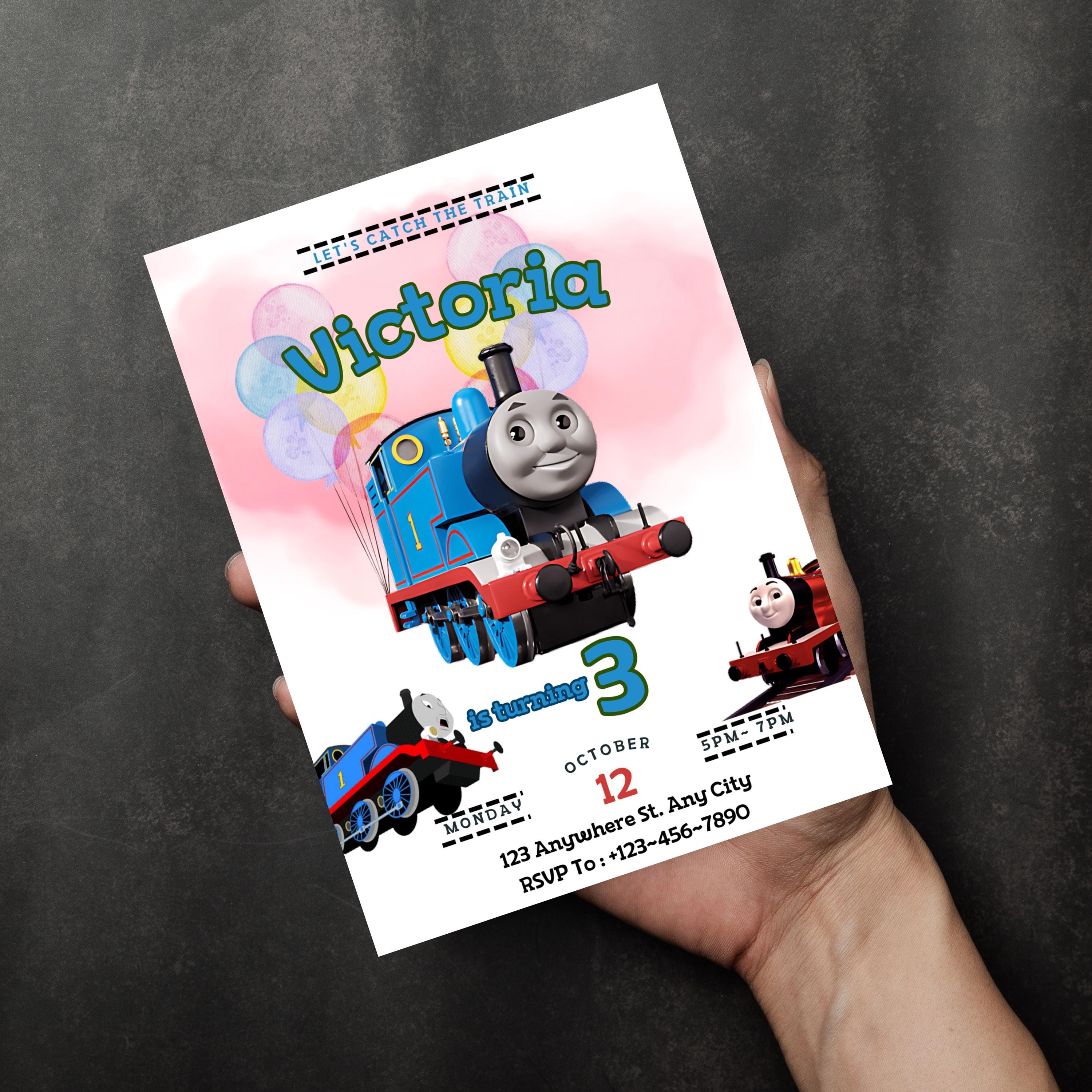 Printable Thomas Train Birthday Invitation, Editable Thomas Party ...