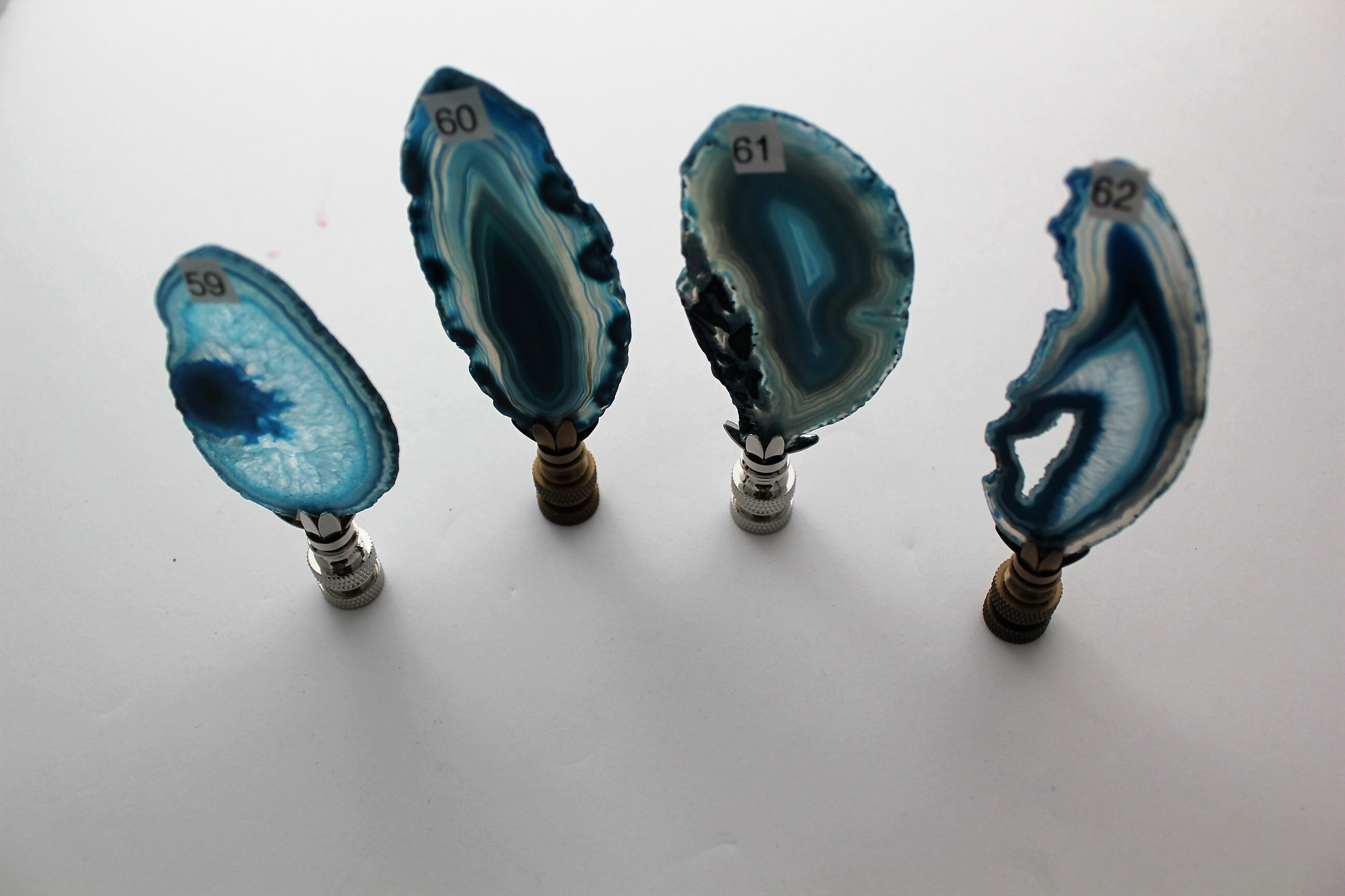 Turquoise Agate Finial, Lamp Finial, Bling for Your Lamp, Turquoise ...