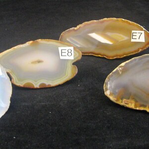 Sliced Agate Drawer Pulls/knobs, Agate Knobs, Dresser Knobs, Natural Color Agate Knobs, Knobs E ...