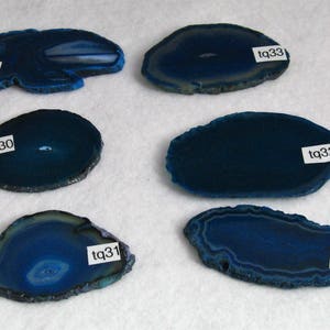 Turquoise Agate Drawer Pulls, Sliced Agate, Agate Pulls, Dresser Pulls, Blue Agate Knobs, Agate ...