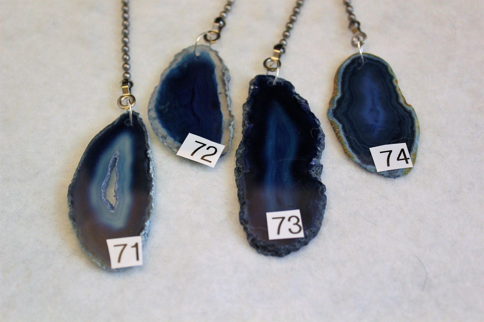 Blue Agate Fan Pull Stone Light Pull Ceiling Fan Pull - Etsy