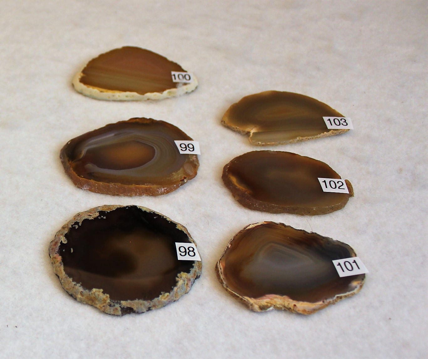 Natural Agate Drawer Pulls, Sliced Agate, Agate Pulls, Dresser Pulls ...