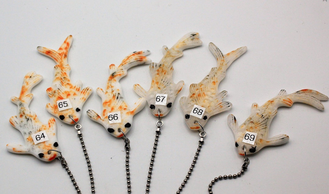 Koi Fish Fan Pull, Fused Glass Fan Pull, Fish Fan Pull, Fan Pull ...