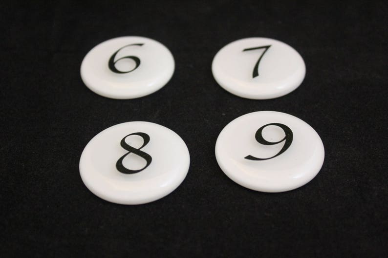 Round Knobs With Numbers 0-9 Knobs Drawer Knobs With | Etsy