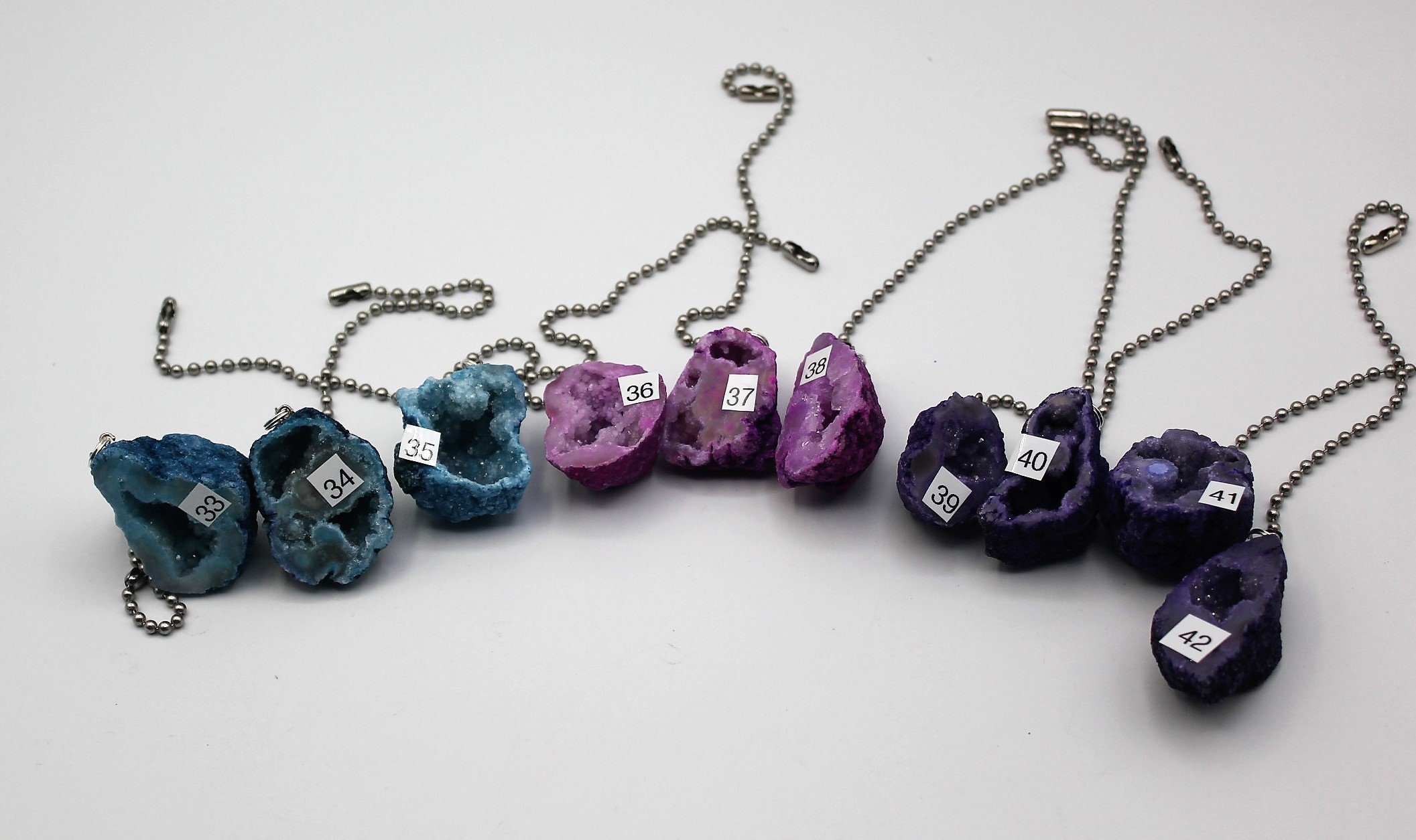 Geode Agate Fan Pull Stone Light Pull Half Geode Ceiling | Etsy